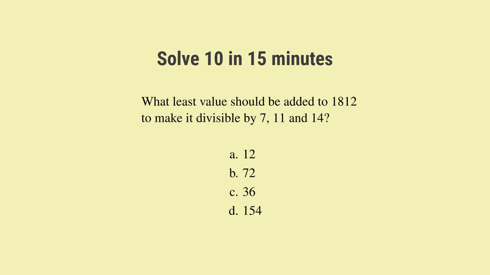 LCM HCF Questions For SSC CHSL With Answers And Quick Solutions 2 LCM HCF Questions For SSC CHSL With Answers And Quick Solutions 2