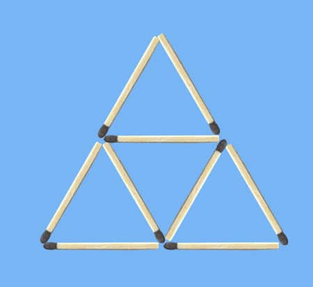 Move 4 matches to make 5 triangles Matchstick puzzle | Suresolv.